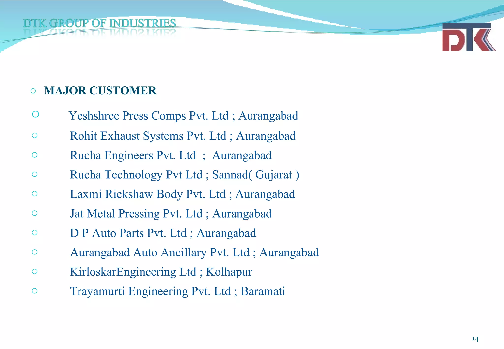 Dtk group of industries | PPT