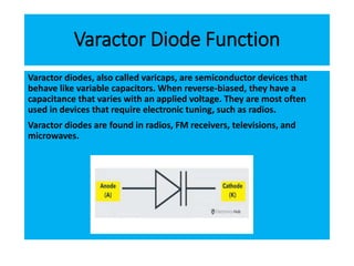 INTRODUCTION DIFFERENT TYPES OF DIODE AND IT'S FUNCTION AND APPLICATION ...