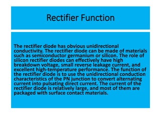 INTRODUCTION DIFFERENT TYPES OF DIODE AND IT'S FUNCTION AND APPLICATION ...