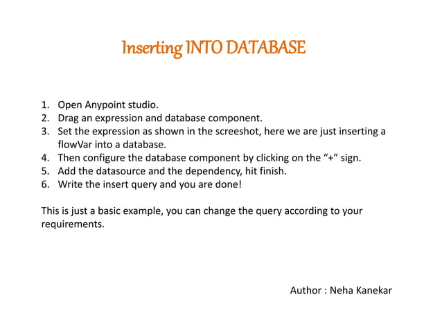 Database component | PPT