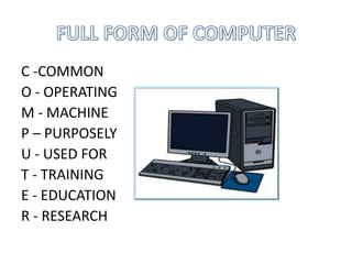 Dtlp 1 introduction to computer | PPT