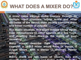 Audio Mixing Console | PPTX