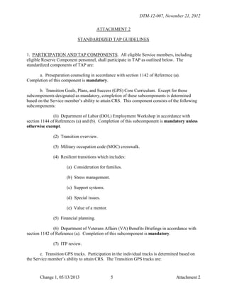 Dtm 12-007 change 1 | PDF