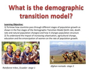 Demographic Transitioning Modelling Gr 8 | PPTX