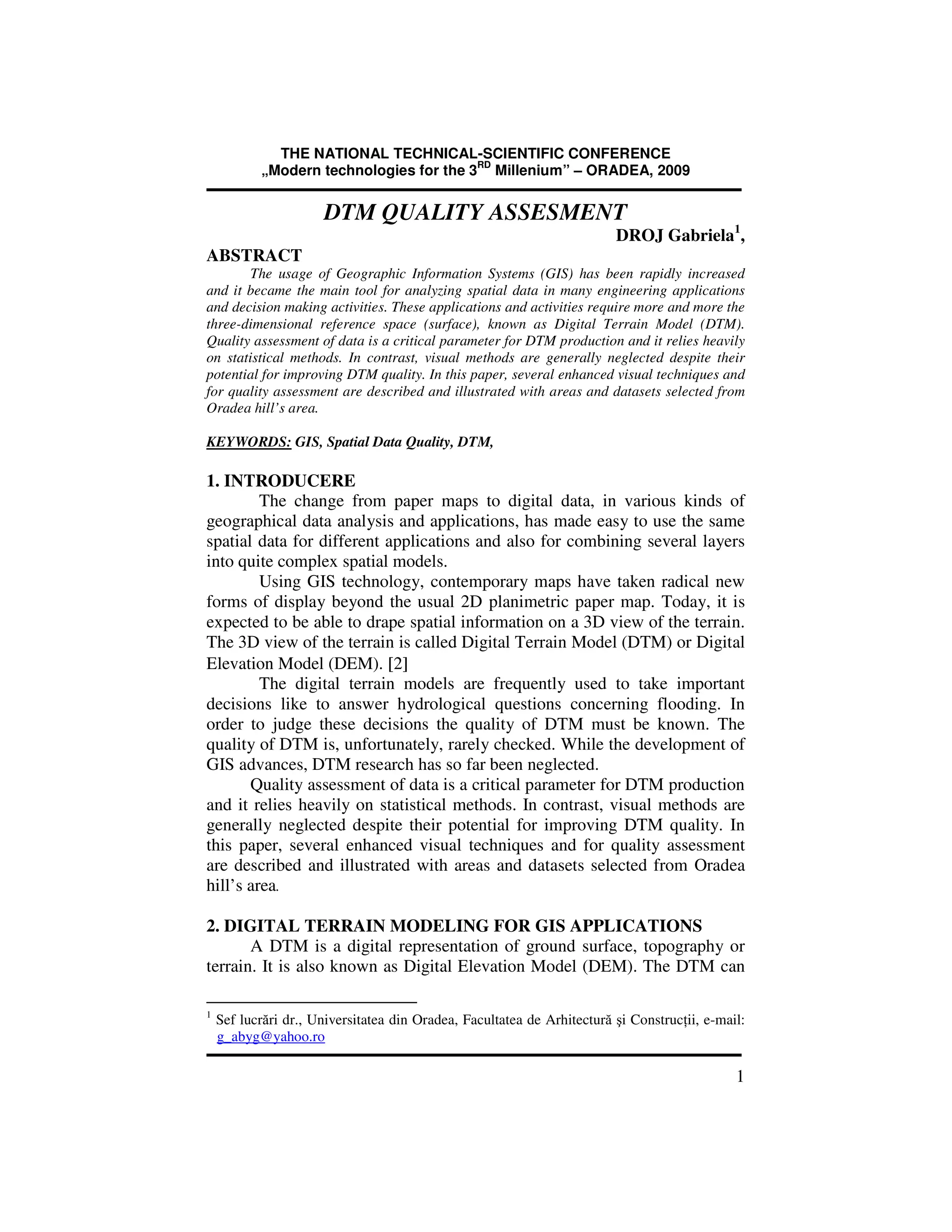 Dtm Quality Assesment | PDF