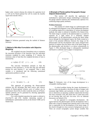 MULTIOBJECTIVE OPTIMIZATION AND QUANTITATIVE TRADE-OFF ANALYSIS IN XEROGRAPHIC SYSTEM DESIGN | PDF