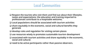 Sustainable Tourism Chapter 7 | PDF