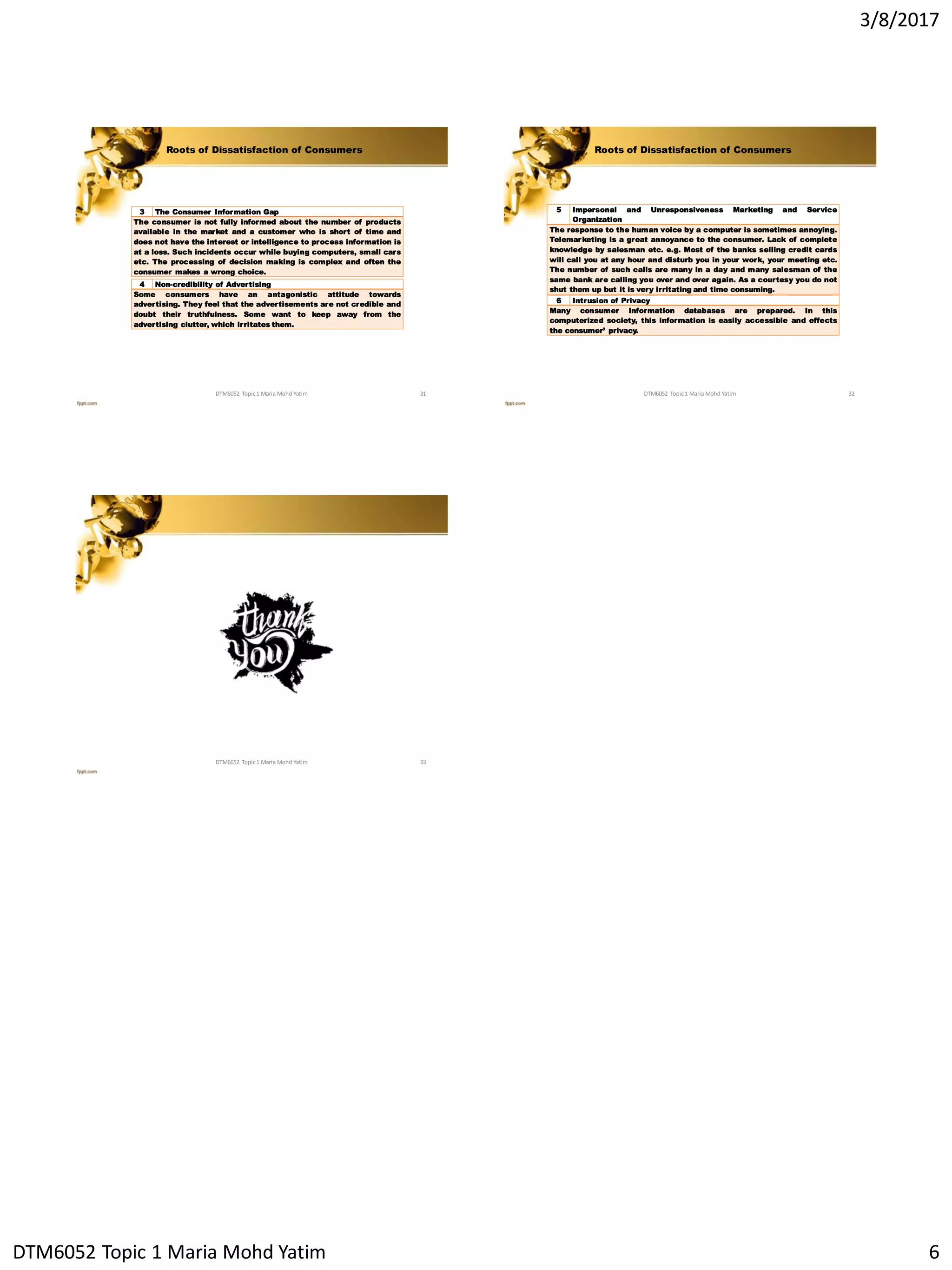 CONSUMER BEHAVIOR , INTRODUCTION TOPIC 1 | PDF