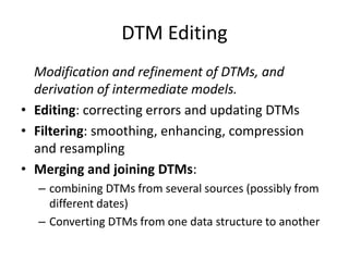 DTM DEM Generation | PPT