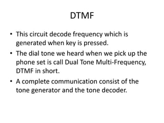 Dtmf | PPTX
