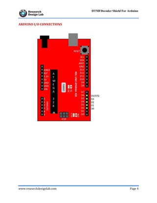 DTMF Decoder Shield for Arduino | PDF