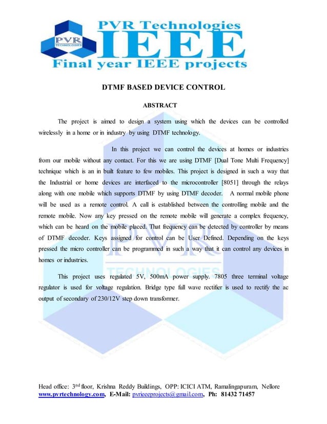 Dtmf based device control | PDF