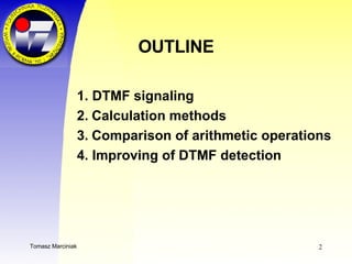 Dtmf Detection | PPT