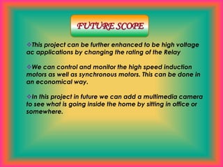 Dtmf based appliances control system for rural and agricultural ...