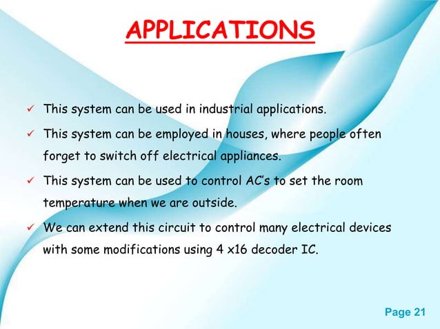 Dtmf Based Home Automation Without Using Microcontroller Pptx