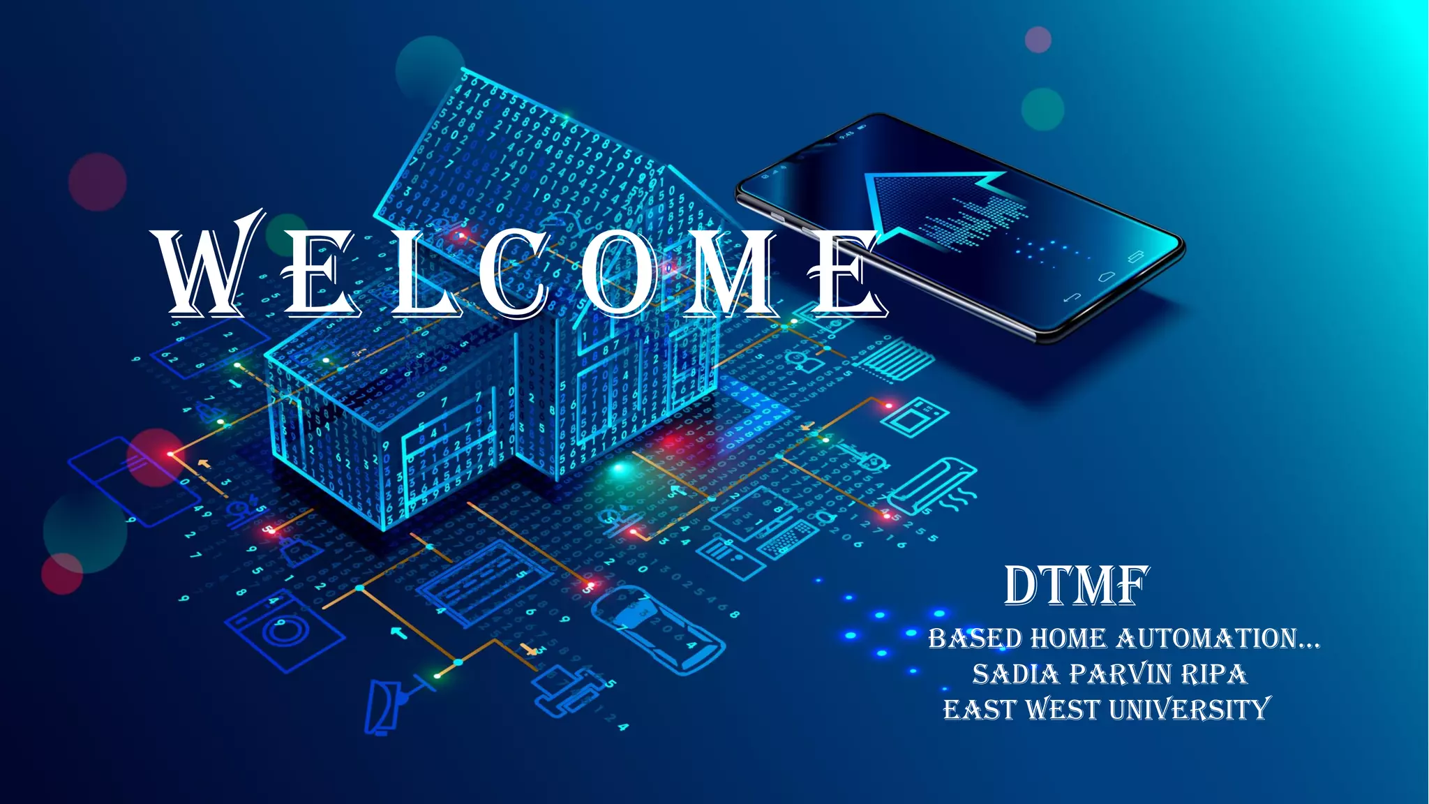 Dtmf Based Home Automation Without Micro Controller Ppt