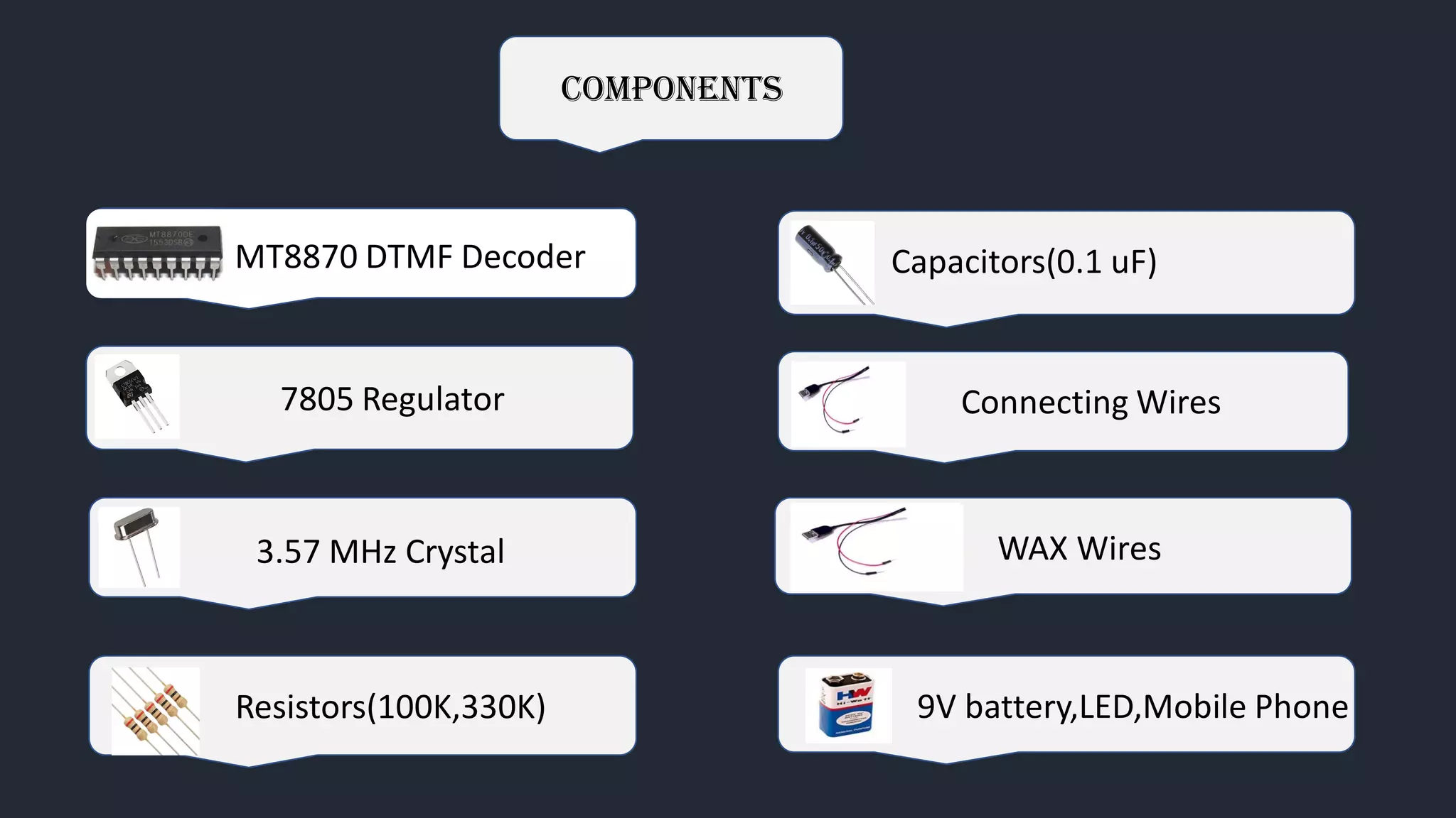 Dtmf Based Home Automation Without Micro Controller Ppt