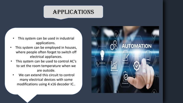 Dtmf Based Home Automation Without Micro Controller Ppt