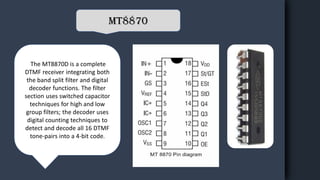 Dtmf based home automation without micro-controller | PPT