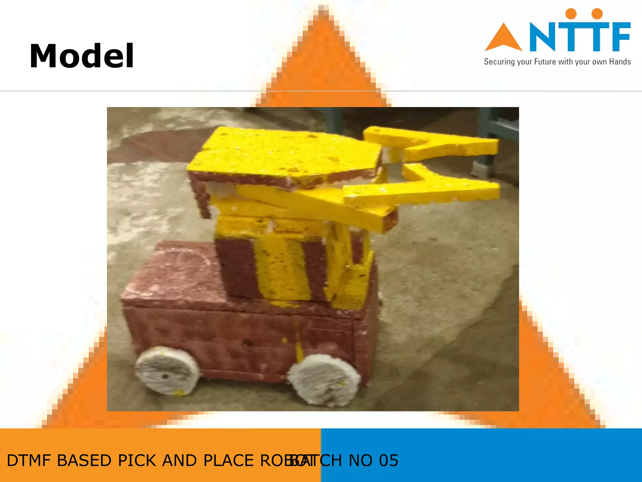 Dtmf based pick and place robot | PPT