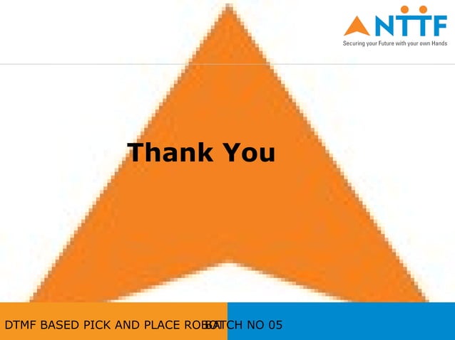 Dtmf based pick and place robot | PPT