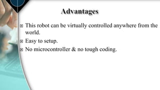DTMF Controlled Robot Car WITHOUT using MICROCONTROLLER | PPTX