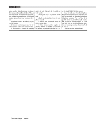 Dtmf reciever ic mt 8870 tester | PDF | Computing | Technology & Computing