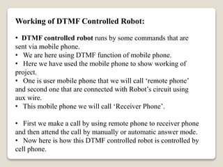 Dtmf robot | PPTX