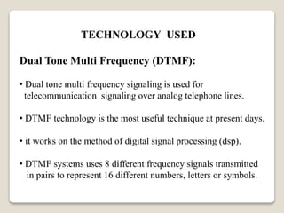 Dtmf robot | PPTX