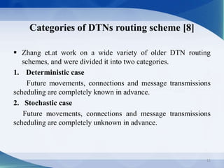 Delay Tolerant Network (DTN) | PPTX