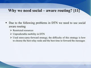 Delay Tolerant Network (DTN) | PPTX