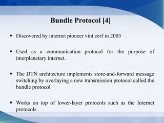 Delay Tolerant Network (DTN) | PPTX