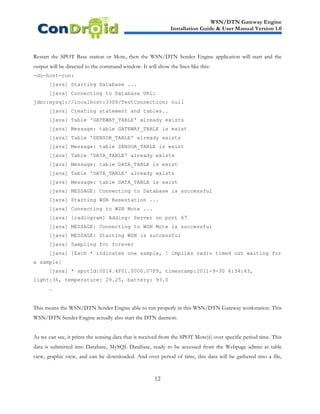 Condroid WSN/DTN Gateway - User Manual & Installation Guide | PDF