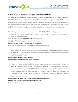 Condroid WSN/DTN Gateway - User Manual & Installation Guide | PDF
