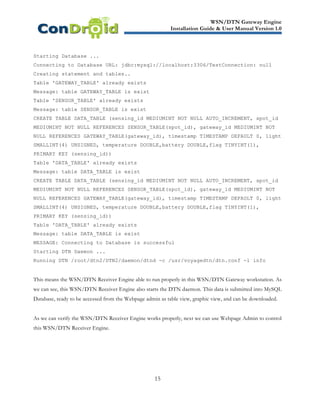 Condroid WSN/DTN Gateway - User Manual & Installation Guide | PDF