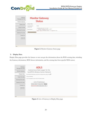 Condroid WSN/DTN Gateway - User Manual & Installation Guide | PDF