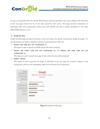 Condroid WSN/DTN Gateway - User Manual & Installation Guide | PDF