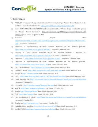 Condroid WSN/DTN Gateway - System Architecture & Requirement | PDF