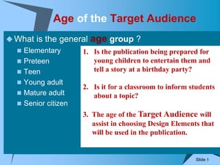 Dtp the-target-audience ppt | PPT