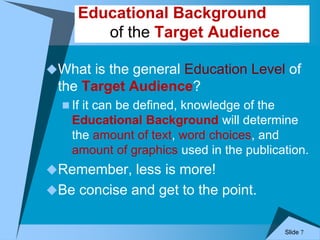 Dtp the-target-audience ppt | PPT