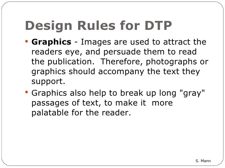 Dtp Basics And Design Rules