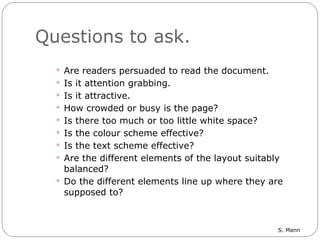 Dtp Basics And Design Rules Student Version | PPT