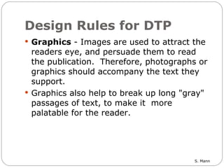 Dtp Basics And Design Rules Student Version | PPT