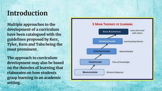 Curriculum Design Approach | PPTX