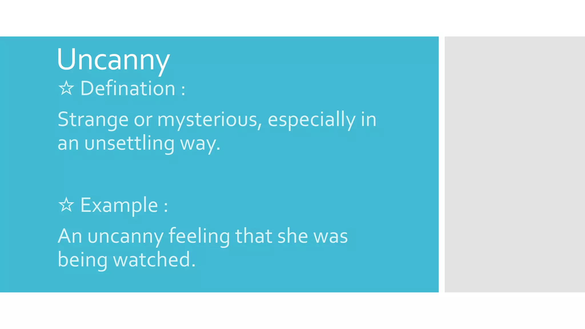 vocabulary drill | PPTX