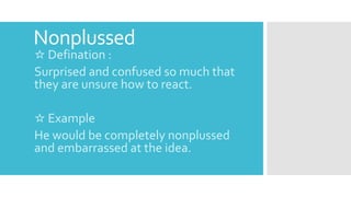 vocabulary drill | PPTX