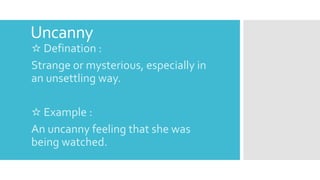 vocabulary drill | PPTX