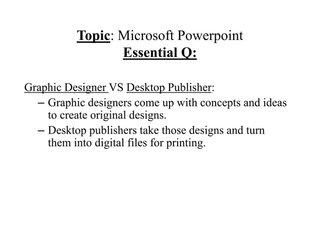 DTP Notes.pptx | Desktop Publishing | Computer Software and Applications