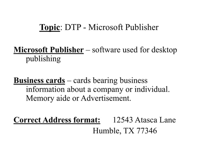 DTP Notes.pptx | Desktop Publishing | Computer Software and Applications