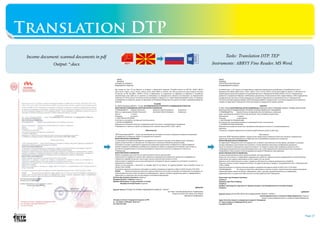 DTP portfolio penguin | PPT